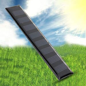 6Pcs Solar Panel, Polysilicon Board Solar Panel, Outdoor Emergency Solar Charger 0.3W 4V Rechargeable 2.4V 3V Battery 107x20MM Mountaineering Camping Supplies