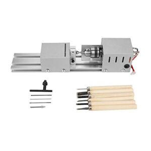 Woodworking Polishing Machine, Rotary CNC Beads Polishing Machine Grinding Lathe DC 24V Jewelry DIY Enthusiasts for DIY Tool Lathe for Table Woodworking Wood