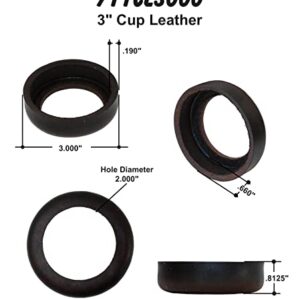 Merrill MFG 711CL3000 3" X 2" Universal Cup Leather, 2.98 X 2.98 X 0.80