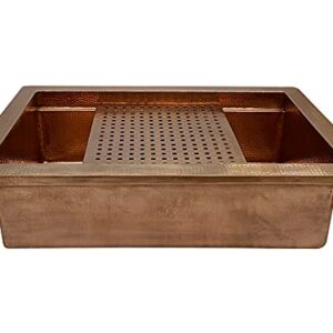 Copper Kitchen Sink Griding Design