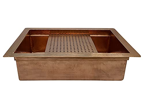 Copper Kitchen Sink Griding Design