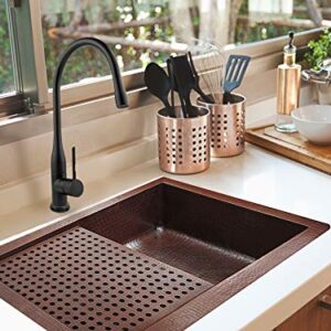 Copper Kitchen Sink Griding Design