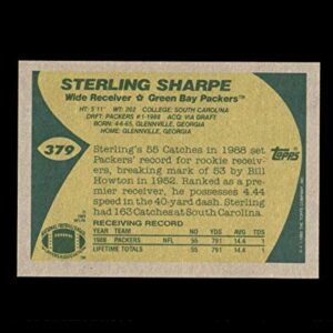 1989 Topps #379 Sterling Sharpe RC - Ships in Mint Brand New Holder