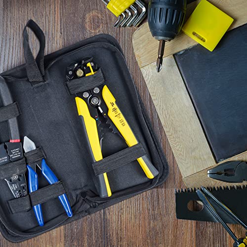 KOTTO Automatic Electrical Wire Stripper Set - Cutter and Crimping Tool - Multi-Tool with Storage Bag