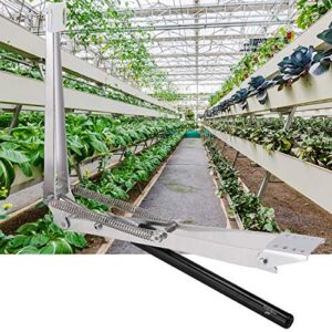 A ANLEOLIFE Automatic Roof Vent Opener Greenhouse Accessories Solar Window Louvre Thread Opener, Up to 30lbs (Dual Spring Opener)