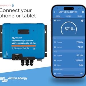 Victron Energy SmartSolar MPPT MC4 VE.Can 250V 100 amp 12/24/36/48-Volt Solar Charge Controller (Bluetooth)