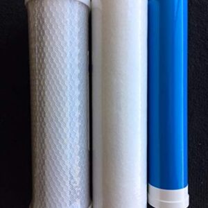 Hydro Logic Stealth RO100 Complete Replacement Filter Kit Includes - Membrane, Carbon & Sediment Filter By Clear Hydro