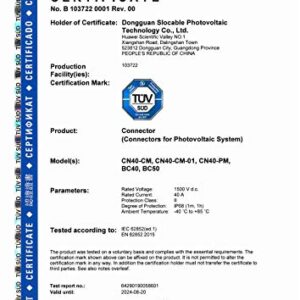 Slocable T Y Branch Connector IP68 Waterproof 1000V 1500V Solid Copper Terminal in PV Solar Series or Parallel Circuits 1 Pairs (3to1 Branch)