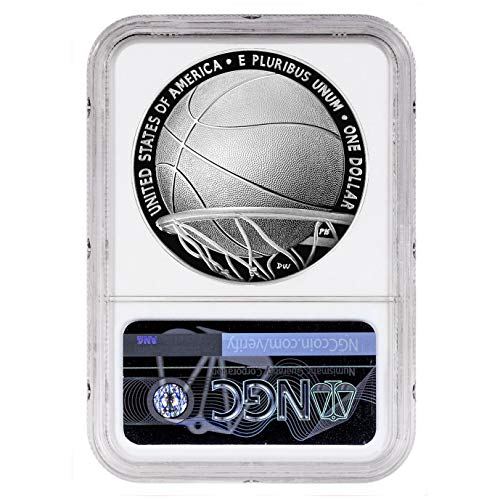 2020 P Basketball Hall of Fame Proof Silver Dollar Coin First Release $1 PF-70 NGC/CAC