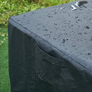 NUPICK 44 Inch Fire Pit Cover for Outland Living 401 Propane Fire Table, Heavy Duty and Waterpfoof Rectangular Fire Pit Cover, All Weather Resistant