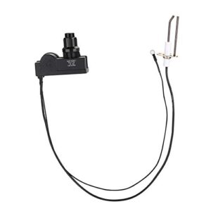 WADEO Fire Pit Igniter, Push Button Ignition Kit with 2 Outlets and Ground Wire for Fire Pit Gas Burner System