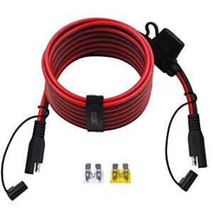 CUZEC 14FT/4.27m 14AWG SAE to SAE Extension Cable Quick Disconnect Wire Harness SAE Connector/SAE TO SAE Heavy Duty Extension Cable