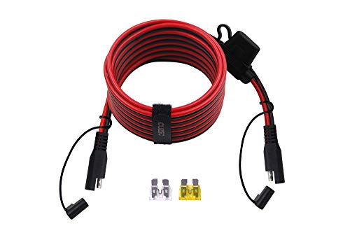 CUZEC 14FT/4.27m 14AWG SAE to SAE Extension Cable Quick Disconnect Wire Harness SAE Connector/SAE TO SAE Heavy Duty Extension Cable