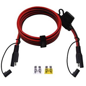 CUZEC 4FT/1.2m 14AWG SAE to SAE Extension Cable Quick Disconnect Wire Harness SAE Connector/SAE TO SAE Heavy Duty Extension Cable