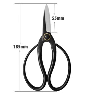 Gonicc Professional Micro-Tip Pruning Snip (GPPS-1008) and 7.3" Bonsai Scissors(GPPS-1012), For Arranging Flowers, Trimming Plants, For Grow Room or Gardening, Bonsai Tools. Garden Scissors Loppers.