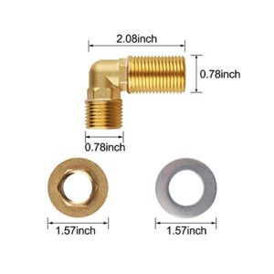 COOLWEST Wall Mounting Installation Kit for Commercial Wall Mount Faucet, G1/2 Backsplash Mount Set for Stainless Steel Commercial Kitchen Prep & Utilty Sink