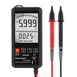 kaemeasu big screen auto recognition smart mini touch digital multimeter ultra-thin pocket electronic repair tools km-dm06a