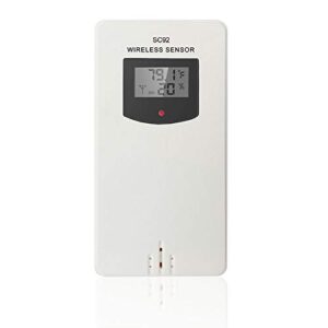 smartro wireless remote sensor indoor outdoor thermometer replacement for sc92