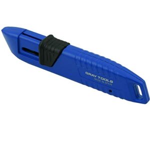 7" Auto-Retractable Utility Knife for Improved Work Safety, Lightweight, Heavy-Duty Body Design