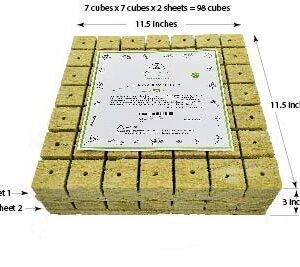 Rockwool 1.5" Cubes x 98