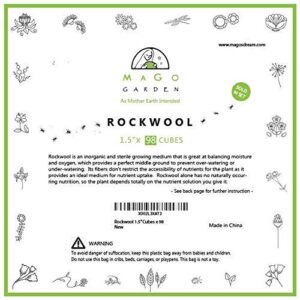 Rockwool 1.5" Cubes x 98