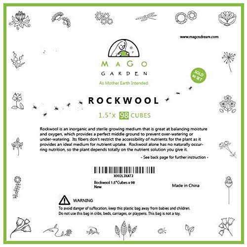 Rockwool 1.5" Cubes x 98