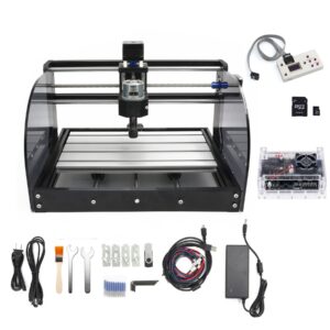 CNCTOPBAOS CNC 3018 Pro Max 3 Axis Desktop DIY Mini Wood Router Kit PCB PVC Milling Engraver Engraving Carving Machine GRBL Control with offline controller Hand Control (w/Offline Controller)