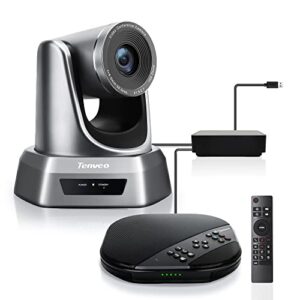 tenveo ptz video conference camera 10x optical zoom 1080p full hd usb webcam with remote control for youtube/twitch/obs live streaming skype/zoom/teams meeting business church events education