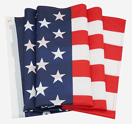 DANF American Flag 3x5 Feet USA Banner 100D Thicker Polyester US United State Flags with Brass Grommets 3 X 5 Ft