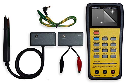 DE-5000 Handheld LCR Meter with Hard case & LCD Protection Film