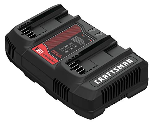 CRAFTSMAN V20 Battery Charger, Dual Port, 2.0-Ah (CMCB124)