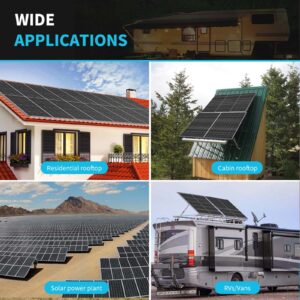 Renogy 2pcs Solar Panel Kit 320W 24V Monocrystalline On/Off Grid for RV Boat Shed Farm Home House Rooftop Residential Commercial House, 2 Pieces, UL Certified