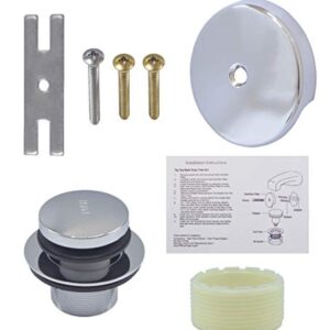 Gold-Hao-the-bathroom Tip-Toe Bath Drain Trim Kit (Chrome)