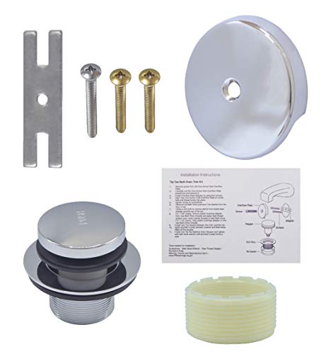 Gold-Hao-the-bathroom Tip-Toe Bath Drain Trim Kit (Chrome)