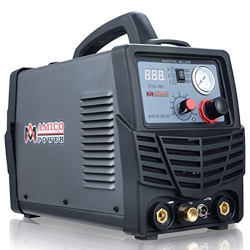 AMICO CTS-180, 180-Amp High Frequency Start TIG Welder, 160-Amp Stick Arc Welder, 40-Amp Plasma Cutter, 3-in-1 Combo Welding Cutting