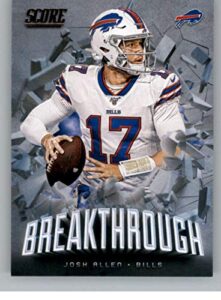 2020 score breakthrough #8 josh allen buffalo bills nfl football trading card