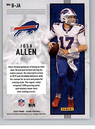 2020 Score Breakthrough #8 Josh Allen Buffalo Bills NFL Football Trading Card