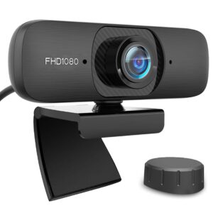 oxysoul 1080p web camera, hd webcam with microphone & privacy cover for desktop, usb camera for pc with 90-degree wide angle for video conferencing, streaming, game, calling