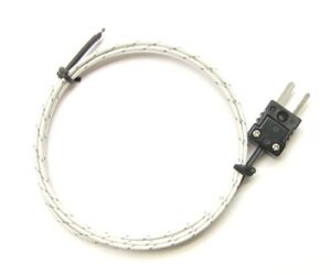 j-type thermocouple with fiberglass insulation probe pj-400 6ft