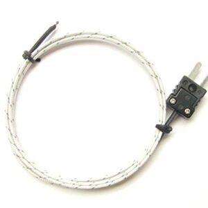 J-Type Thermocouple with Fiberglass Insulation Probe PJ-400 6ft