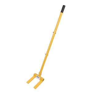 bisupply pallet buster tool with handle 3 section 41in - deck wrecker dismantler wood pallet tool breaker pry bar puller