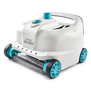 INTEX 28005E ZX300 Deluxe Pressure-Side Above Ground Automatic Pool Cleaner: For Bigger Pools – Cleans Pool Floors and Walls – Removes Debris – Removable Filter Tray – 21ft Tangle Free Hose