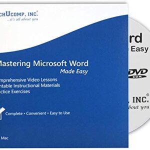 TEACHUCOMP Video Training Tutorial for Microsoft Word 2019 and 365 DVD-ROM Course and PDF Manual