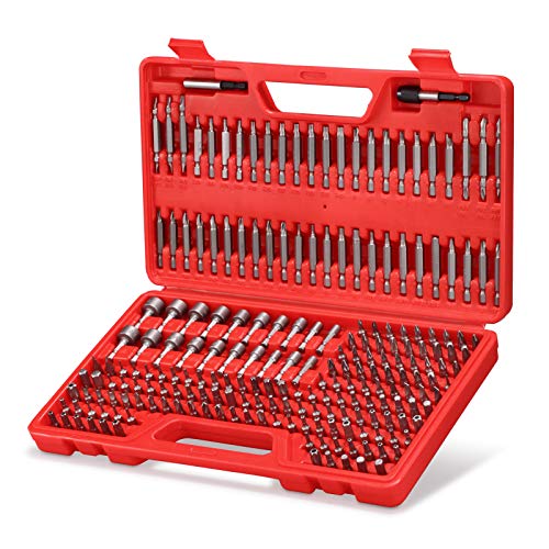 ARUCMIN 214-Piece Screwdriver Bit Set S2 Steel Drill bit set Power Bit Set with Security Bits