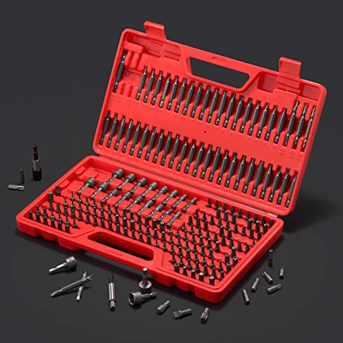 ARUCMIN 214-Piece Screwdriver Bit Set S2 Steel Drill bit set Power Bit Set with Security Bits