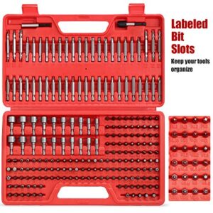 ARUCMIN 214-Piece Screwdriver Bit Set S2 Steel Drill bit set Power Bit Set with Security Bits