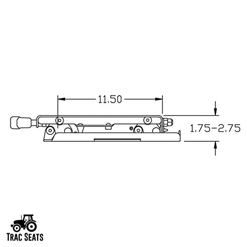 TRAC SEATS Seat Suspension Kit For Zero Turn Lawn Mower Tractor John Deere, Hustler, Z TRAK, Kubota, Exmark - SAME DAY SHIPPING - 1 YEAR WARRANTY