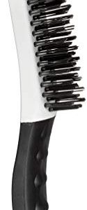 Amazon Basics 4 x 16 Soft Grip, Shoe Handle Style, Carbon Steel, Wire Brush