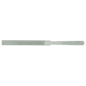 nicholson crescent nicholson 5-1/4"" double cut thin rectangular tungsten point file - 02375nn