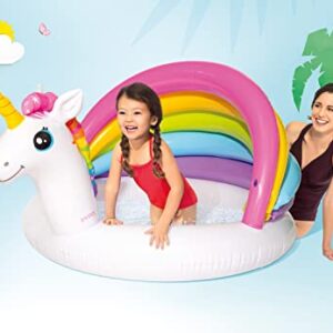 Intex Unicorn Baby Pool, 50in x 40in x 27in, for Ages 1-3